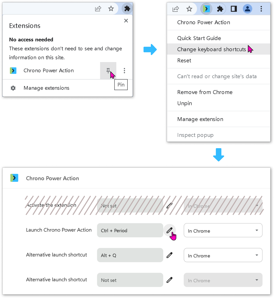 Getting started - Chrono Power Action